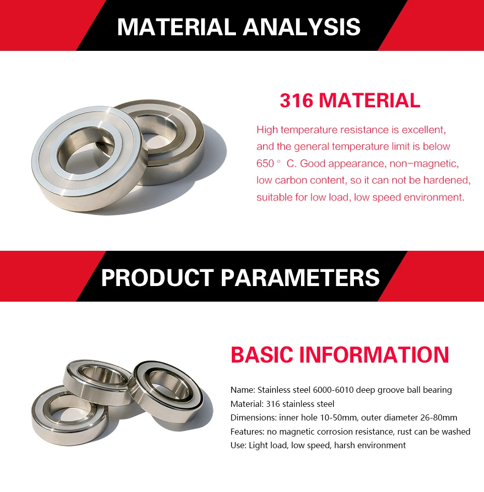 Подшипник JZN нержавеющая сталь 6800 6801 6802 6803 6804 6805 6806 6807 2RS ZZ | AliExpress