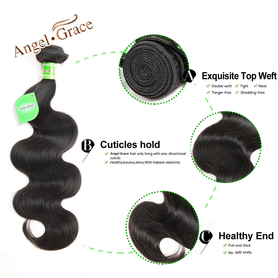 Angel Grace волосы малазийские объемные волнистые пучки волос 3 пучка ...