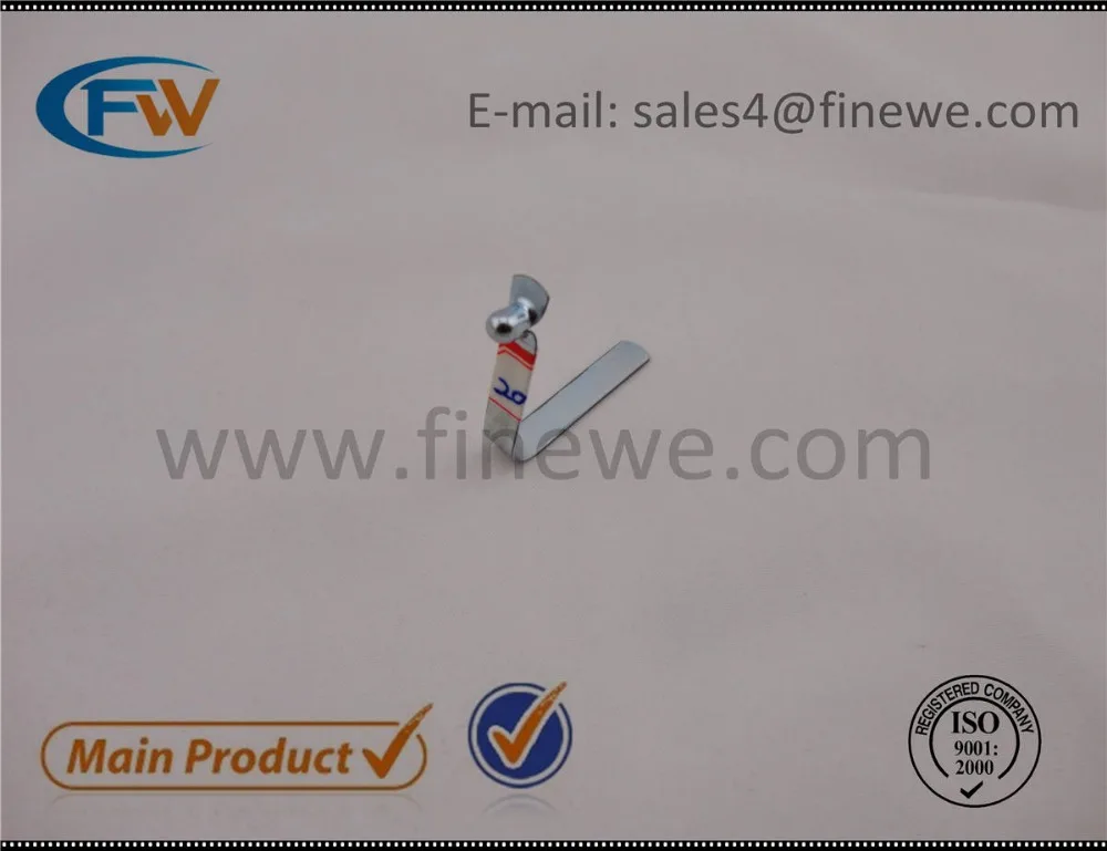 Manufacturel V shape spring button, spring clamp, flat springs clips ...