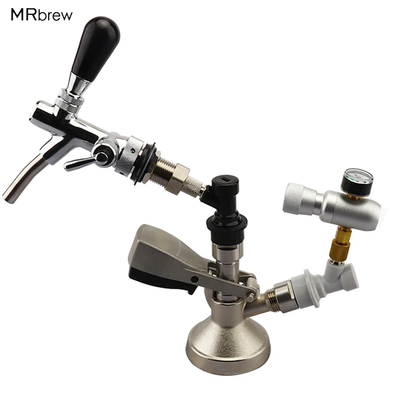 Beer Keg Tap System G Keg Coupler With Adjustable Beer Tap Faucet And