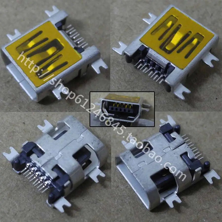 5 100 PCS V3 MINI USB JACK 10PIN New DC Power Jack Micro USB JACK End ...