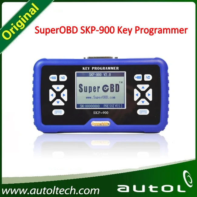 No tokens needed SKP900 Key Programmer SuperOBD SKP 900 Auto Key Programmer Can read pin code ...