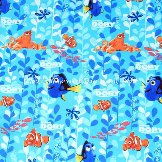 Nm002 - 1 Yard Sdlp Cotton Woven Fabric - Cartoon Characters, Finding ...