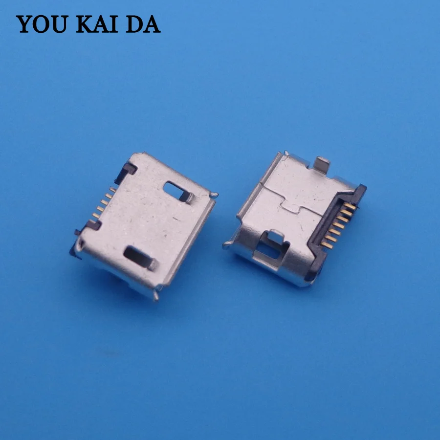100pcs New Micro Usb Female Jack Dc Power Socket 7 Pin Charge Charger ...