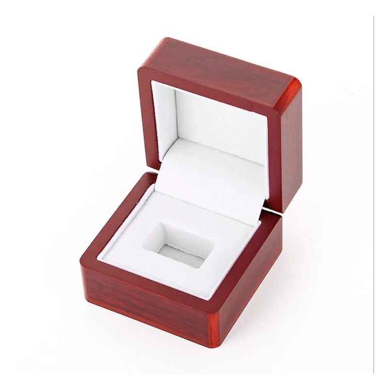 Aliexpress.com : Buy single hole brown wooden ring display box for ...