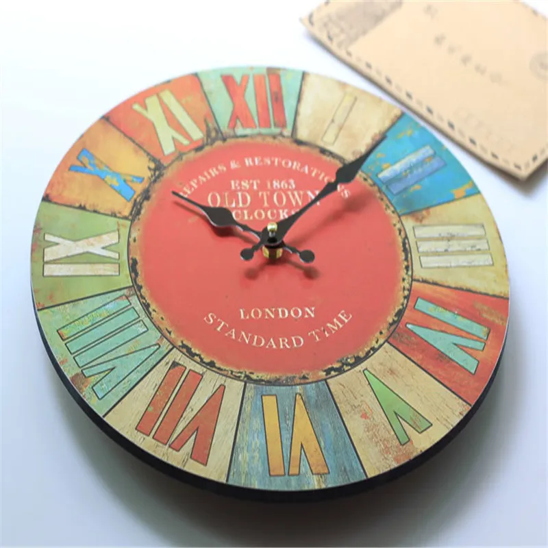 ZAKKA Antique Style Home Wall Hanging Clock Newest Digital Art ...