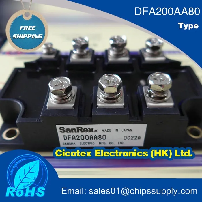 DFA200AA80 3 PH DIODE BRIDGE SCR 200A 800V DFA200AA 80 THREE PHASE ...