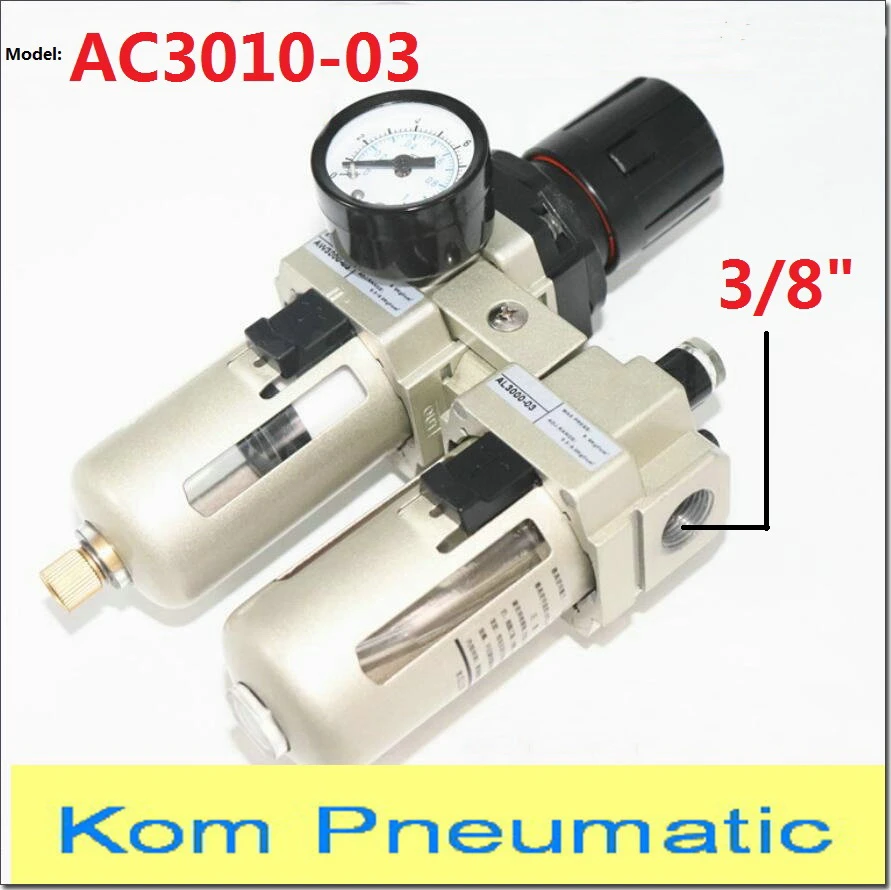 Pneumatic AC 3010-03 Air Filter Regulator Lubricator Combination F.R.L ...