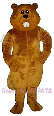 Disfraz de la mascota del castor de Albert para adultos, traje de ...
