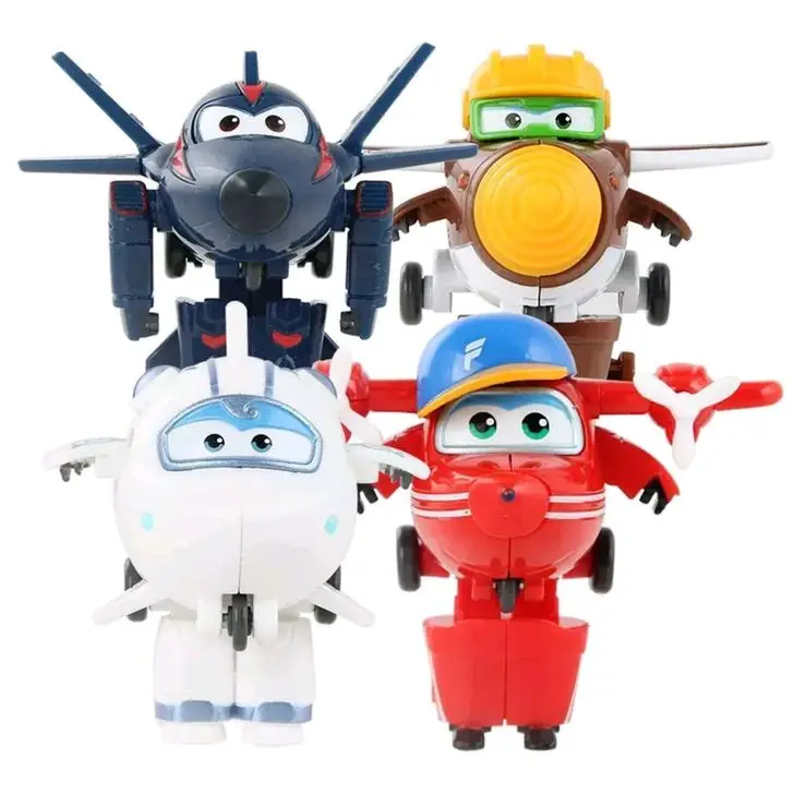 4pcs /Set Season 3 Super Wings Mini Airplane Robot baby toy Action ...