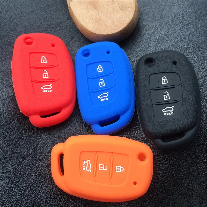 Silicone rubber car key case cover for HYUNDAI Accent I30 I40 I45 IX35 ...