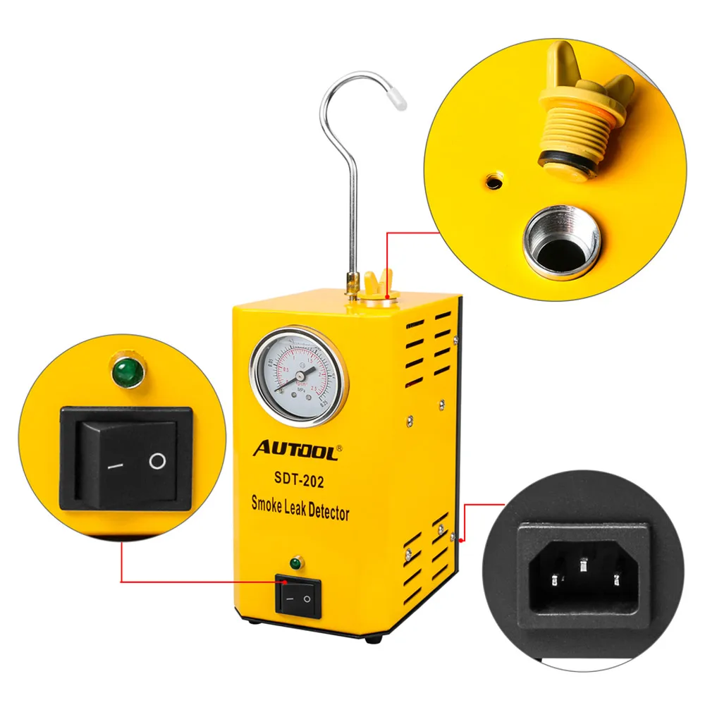 AUTOOL SDT202 Универсальный Автомобильный тестовый детектор утечки Evap вакуумный ...