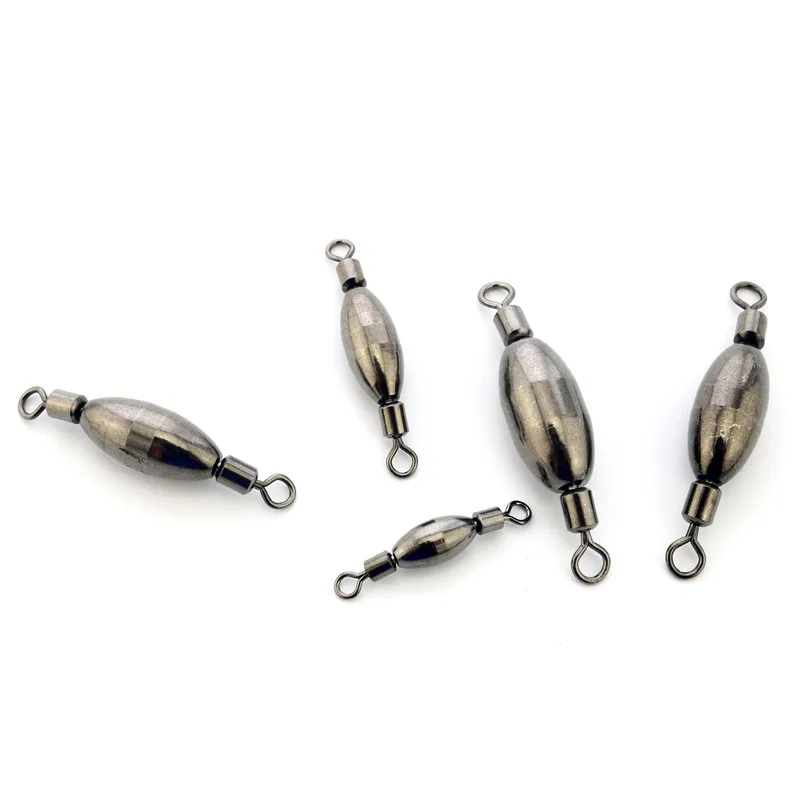 Rolling swivel with barrel brass weight fishing tackle accessory 10pcs ...