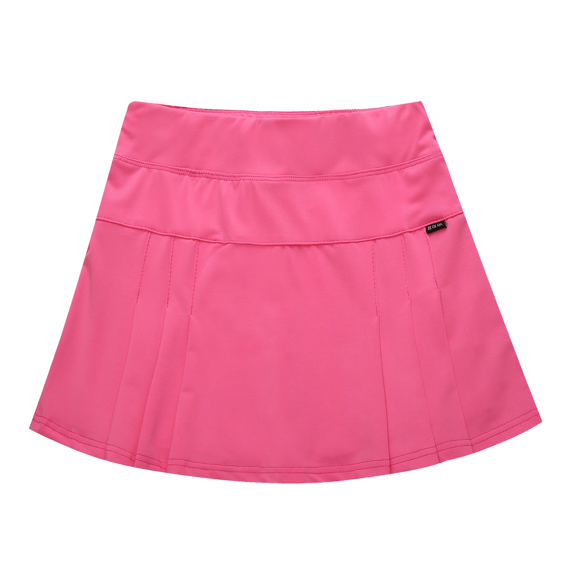 Sports Skirt Female Leisure Solid Color Pleated Skirt Summer High Waist
