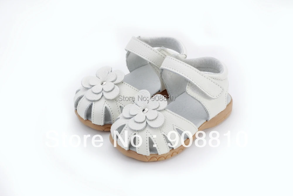 2019-new-genuine-leather-girls-sandals-in-summer-walker-shoes-with-flowers-antislip-sole-kids ...