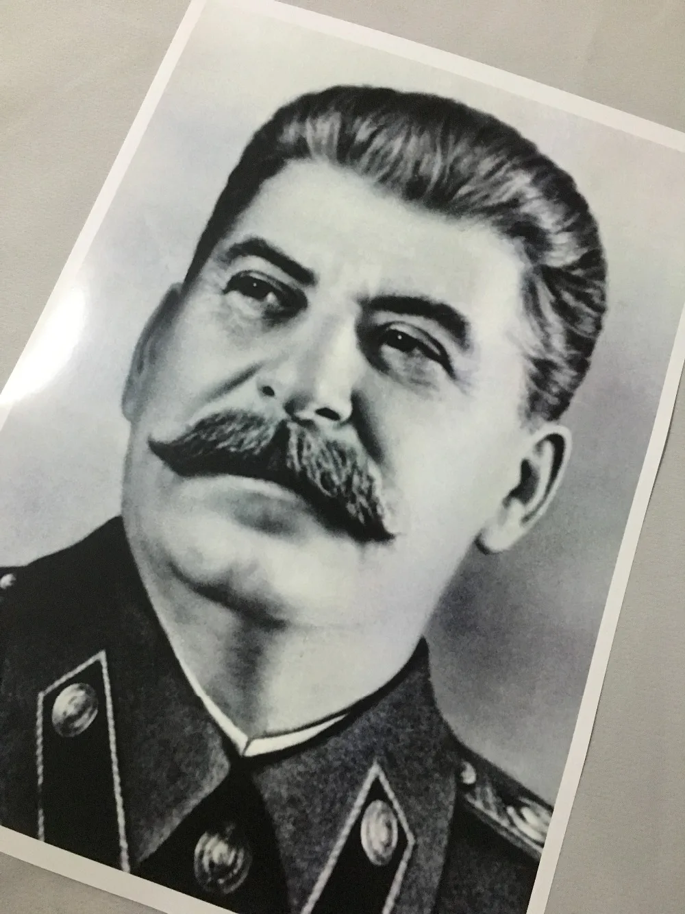 Comrade Stalin Portrait Black nd White CCCP USSR Poster Vintage ...