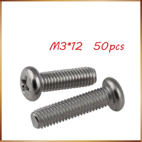 Free-Shipping-M3X12-304-Stainless-Steel-Pan-Head-Screw-Socket-Recessed ...
