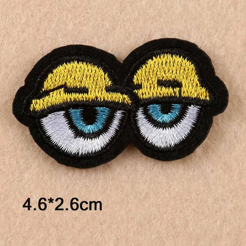 Yellow Eyes Iron On Patch Clothes Patch For Clothing Boys Embroidered ...