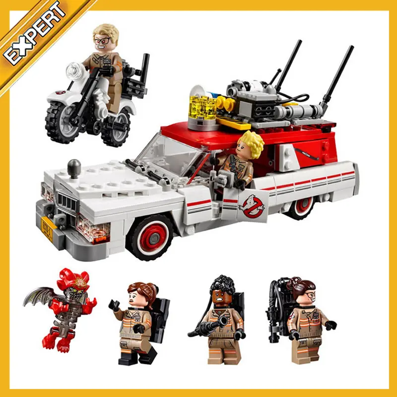 2017 Brick Ghostbusters Ecto Boys Car Toys Boys Develop DIY Building Toys Gift Compatible Brick ...