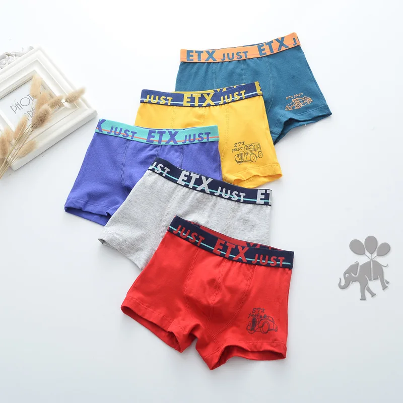 Bragas de algodón con letras para niño y adolescente, ropa interior ...