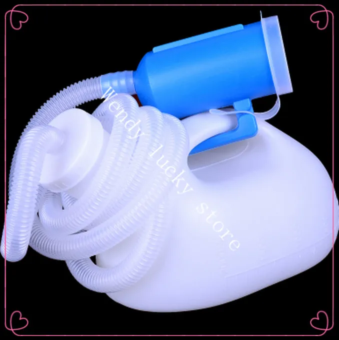 Male urinal with tube's elderly ambulatory urine collector thickened ...
