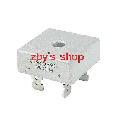 Kbpc25-10 1kv 25amp Silver Tone Metal Case Single Phase Bridge ...