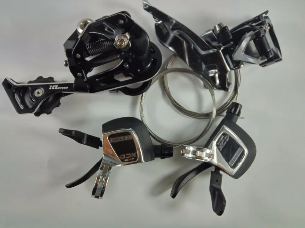 원래 Microshift XCD SL-M860-3 30speed 변속기 10 속도 시프터 FD-M853 MTB 자전거 Groupsets 호환 XT SLX M610