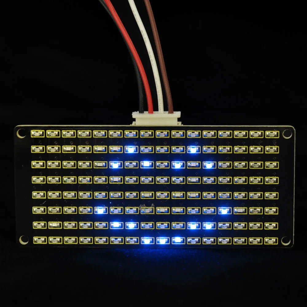 Keyestudio 8x16 LED Dot Matrix Board With PH 2.54 Connector +4Pin Cable ...