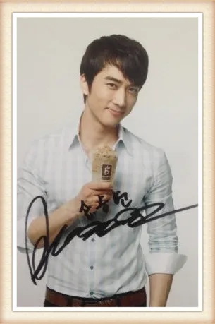 Song Seung Heon autographed with pen signed original photo 4*6 inches ...