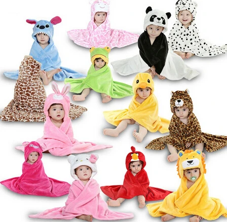 Hooded Animal modeling Cloak Baby Bathrobe/Cartoon Baby Towel/Character ...