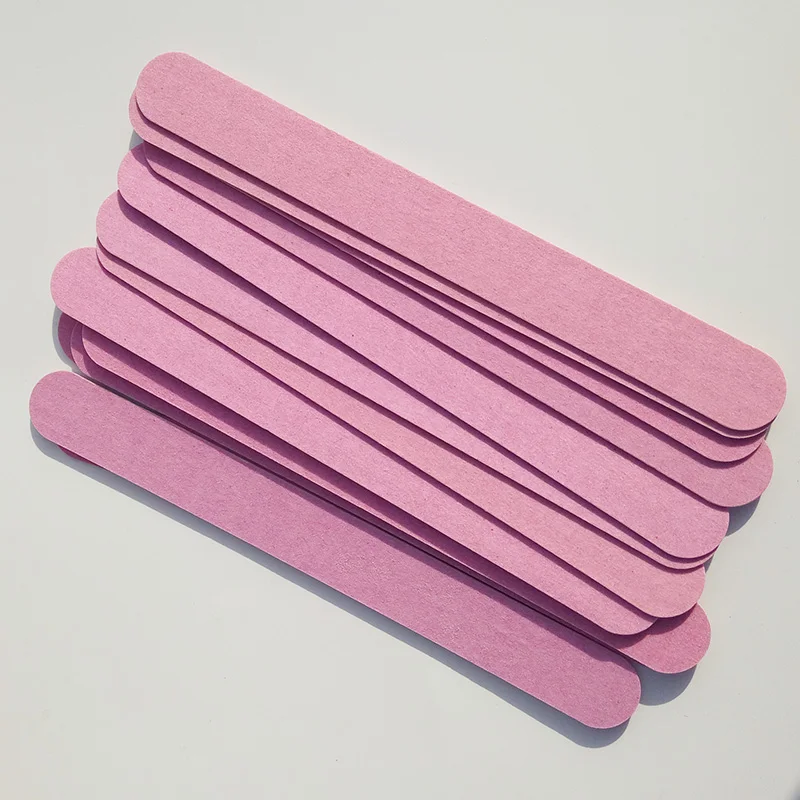 100pcs 150/150 Pink Nail Files Wood Chips Nail Art File Nails Polish ...