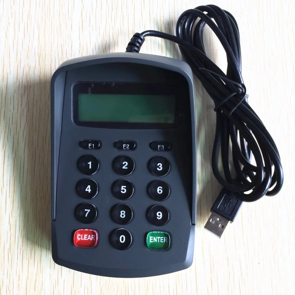 LCD Display 15 Key Numeric keypad Card Reader with Pinpad|reader card ...