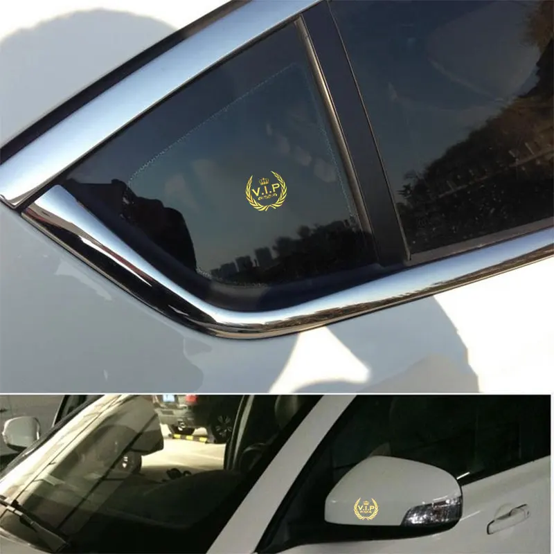 3D Metal Car-Styling VIP Crown Emblem Stickers For Window Decals for ...