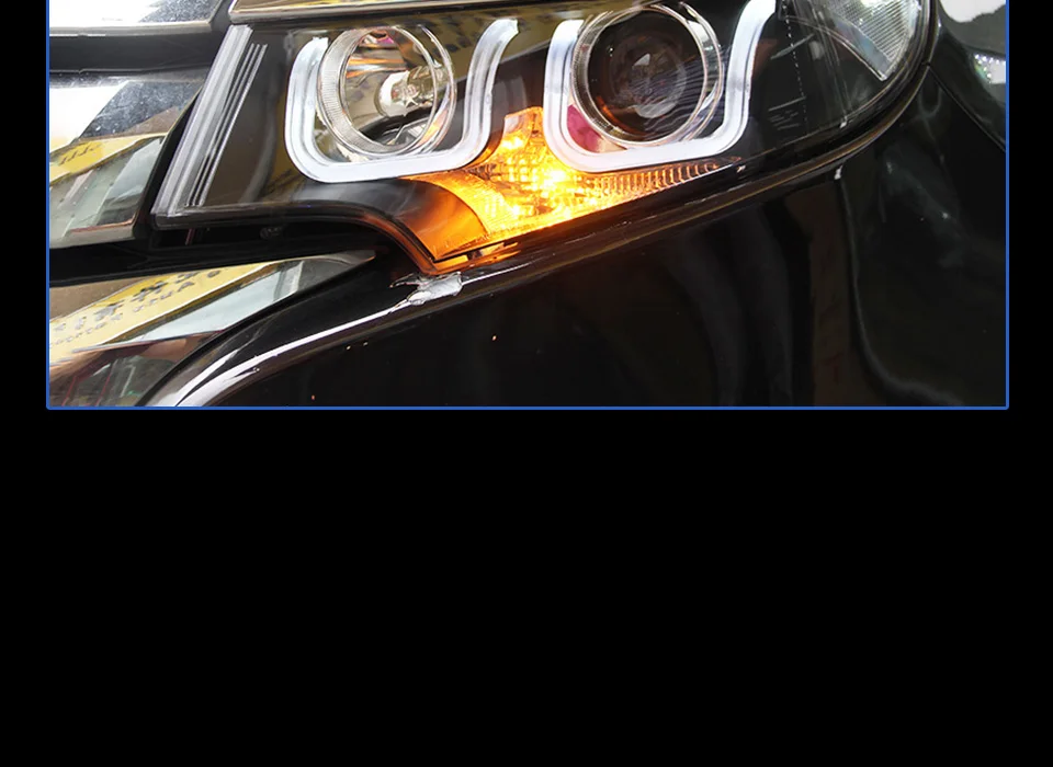 Ford Edge Headlights 2012-2014 Edge LED Headlight DRL Hid