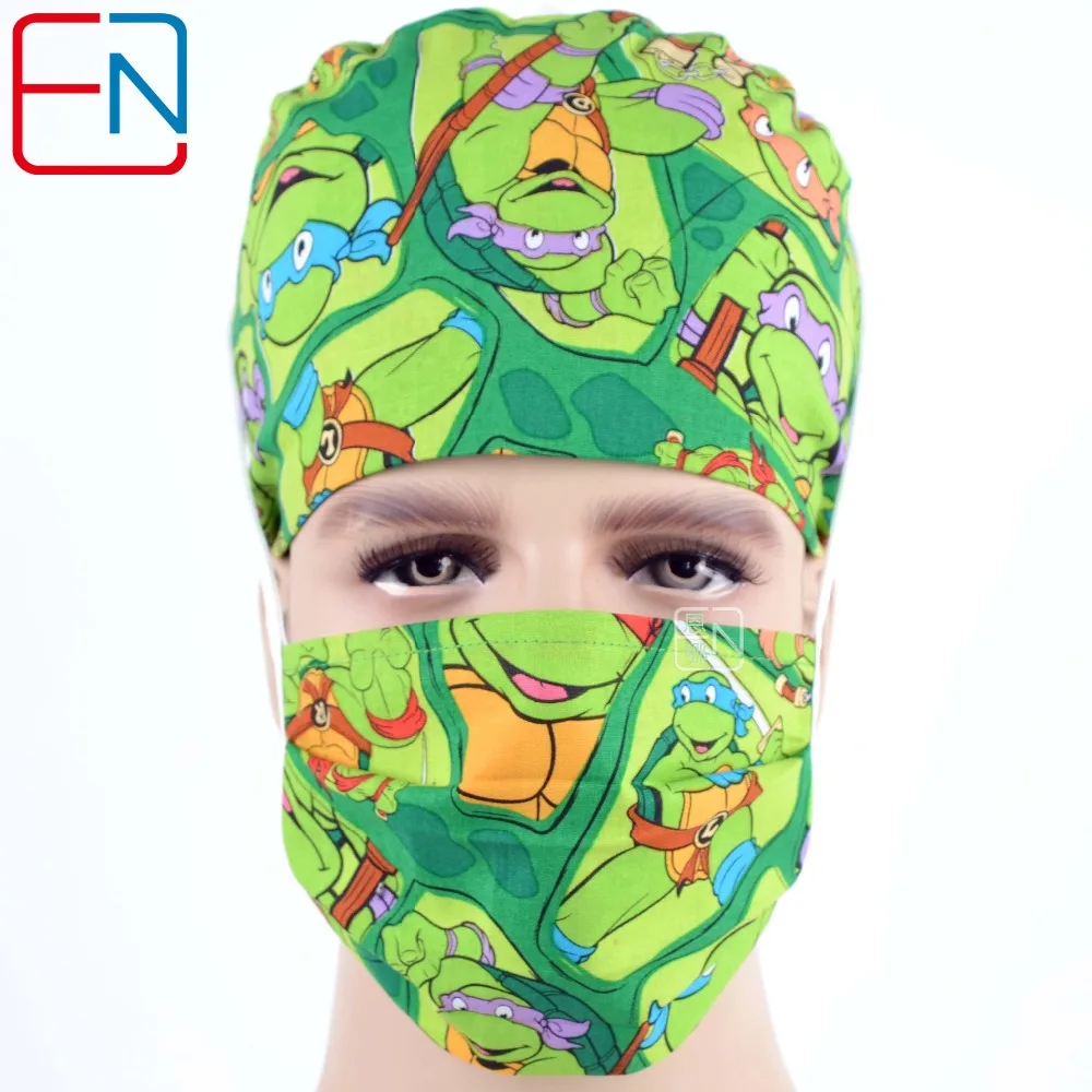 Hennar Surgical Medical Caps Mens Pure Adjustable Scrub Caps Cotton ...
