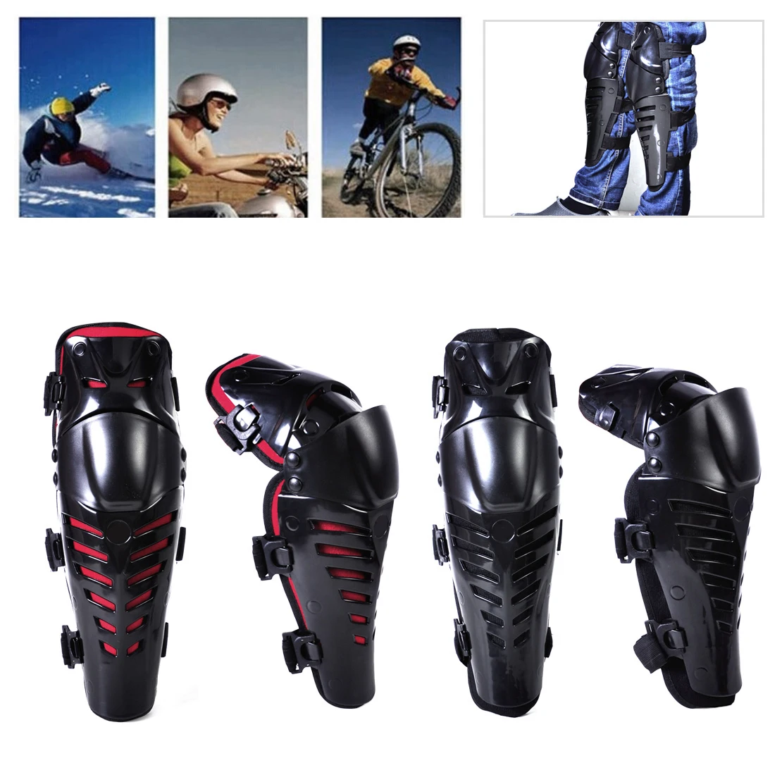 CITALL 2pcs Motorcycle Motocross Bike Adults Knee Guard Protector Pad ...