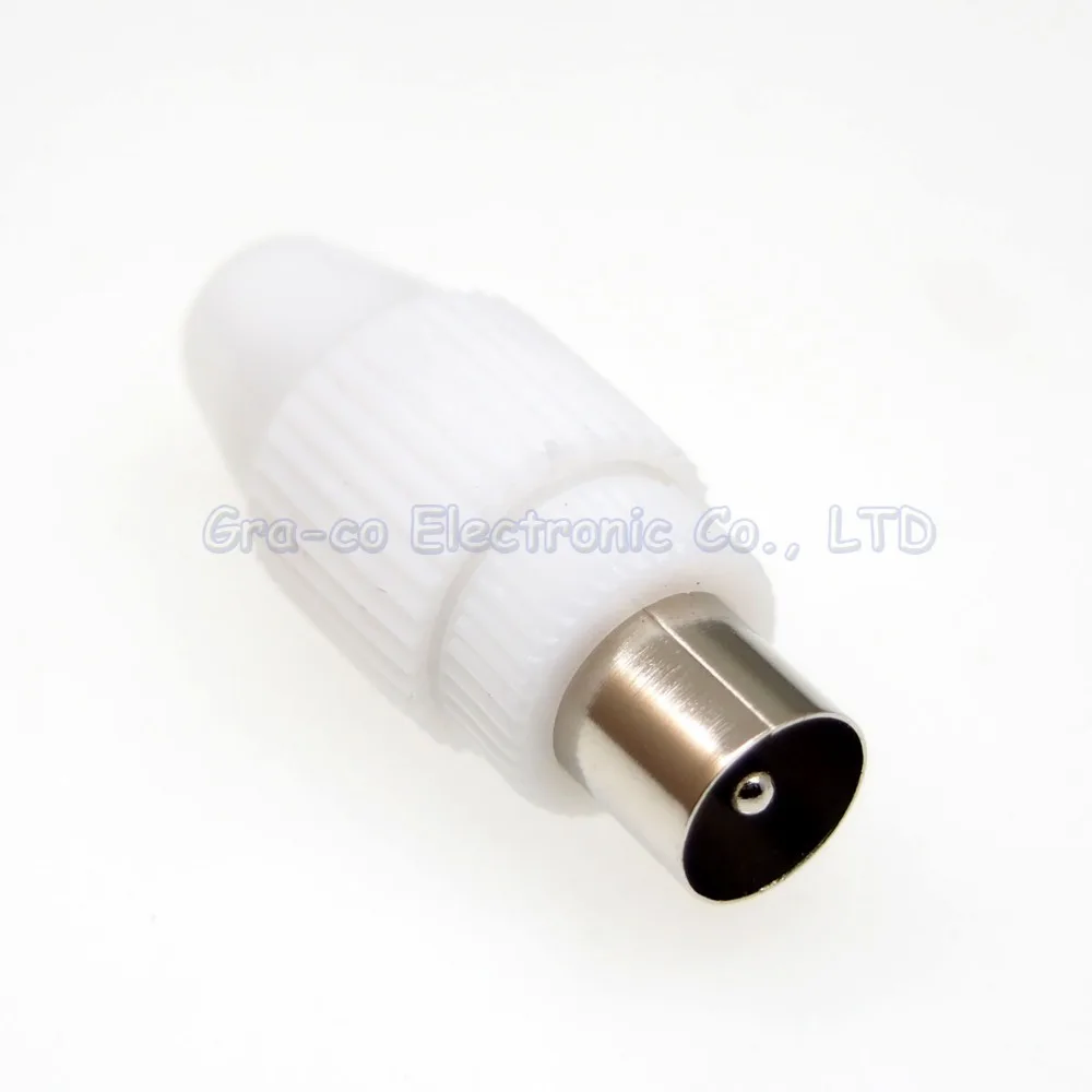 20pcs Tv Wire Plug Connector Solderless Tv Male Plug Rf Tv Connector Tv ...