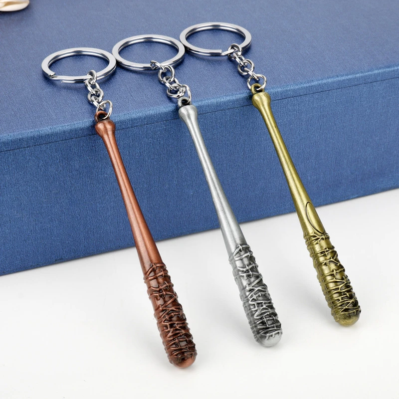 The Walking Dead Keychain Negan's Bat Stick Lucille Keyring Men Car ...