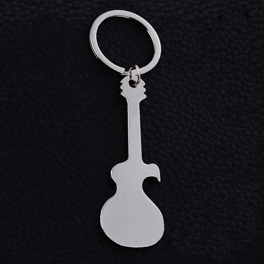 Creative Casual Metal Personality Music Guitar Keychains Alloy Charm ...