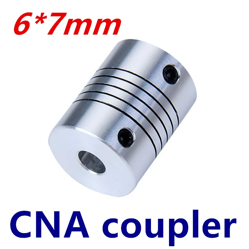 2pcs 6x7mm Linear Shaft Coupling Flexible Shaft Coupling Stepper Motor ...