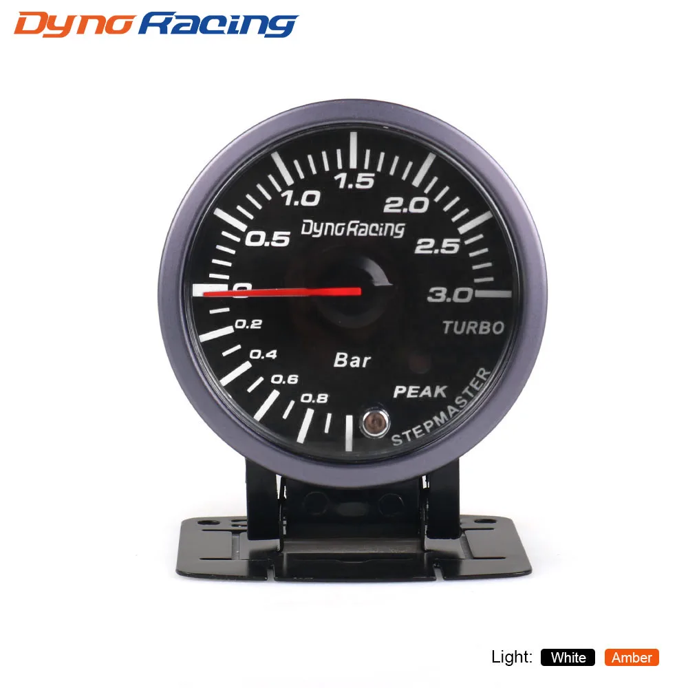 Dynoracing 2.5 Inch 60mm Car Turbo Boost Gauge 3 Bar White&amber Dual ...