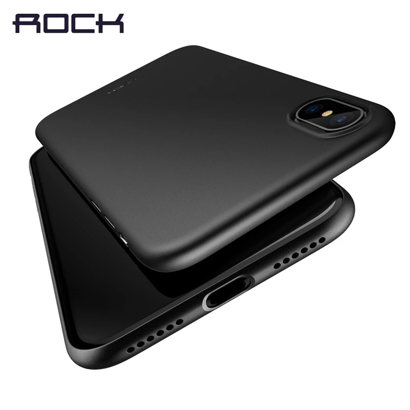 Super Slim 0.45mm Case for iPhone X, Rock feel touch back matte cover ...