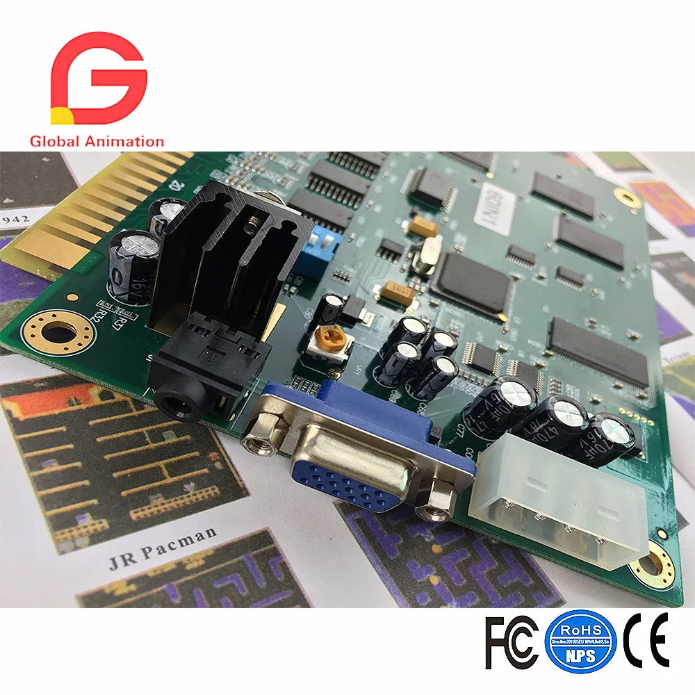 클래식 아케이드 비디오 게임 60 in 1 pcb jamma board cga/vga 출력|코인식 게임| - AliExpress
