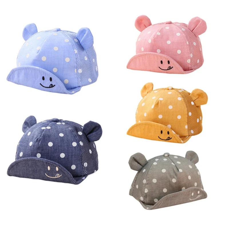 Dot Baby Caps New Girl Boys Cap Summer Hats For Boy Infant Sun Hat With ...