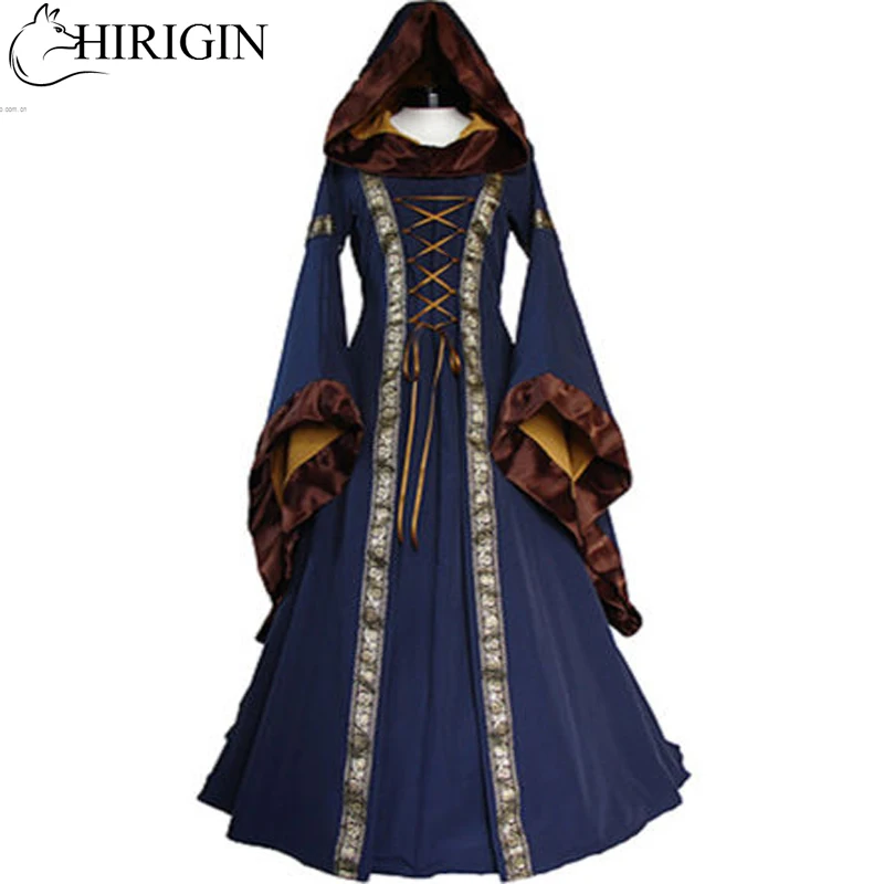 Renaissance Women Costume Medieval Maiden Fancy Cosplay Over Dress ...