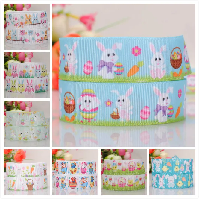 sales-5-10-20-yards-easter-days-ribbon-printed-grosgrain-ribbon-Random ...