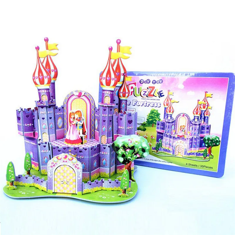 Starz Diy 3d Paper Cartoon Castel Landscape Puzzles Model Toys ...