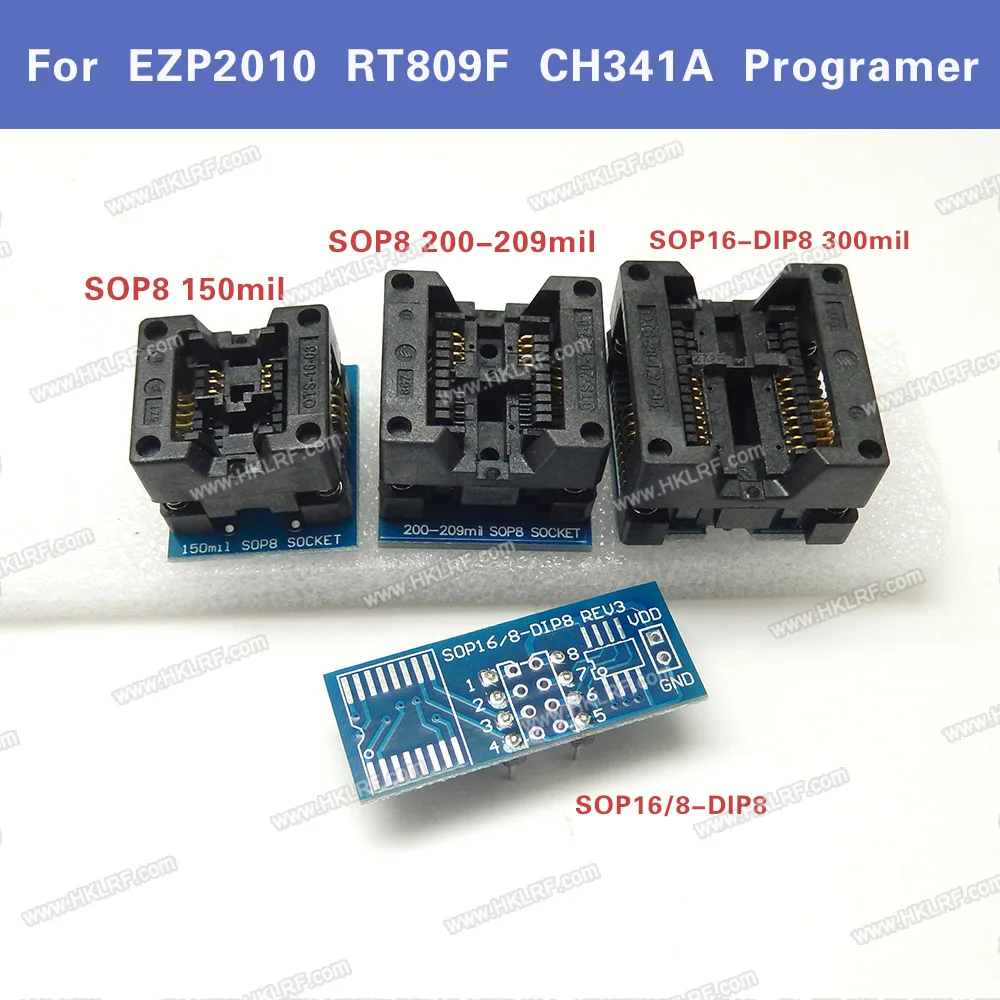4pcs Sop16 To Dip8 Adapter Wide 300mil Sop8 Socket Ic Programmer ...