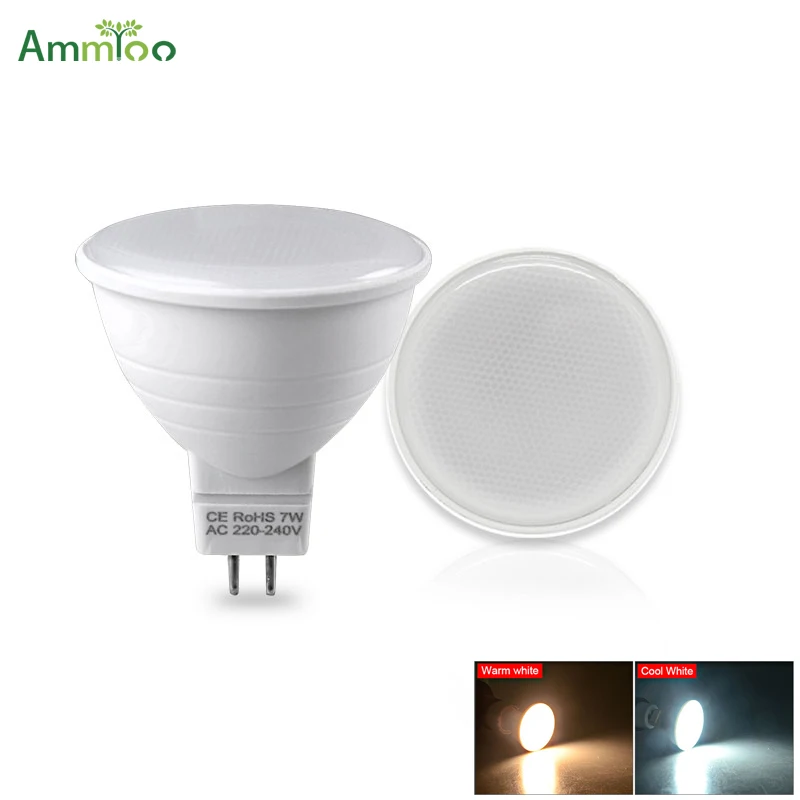 MR16 LED Bulb lamp 5W 7W LED Spotlight Bulb NON Dimmable 220V SMD2835 ...