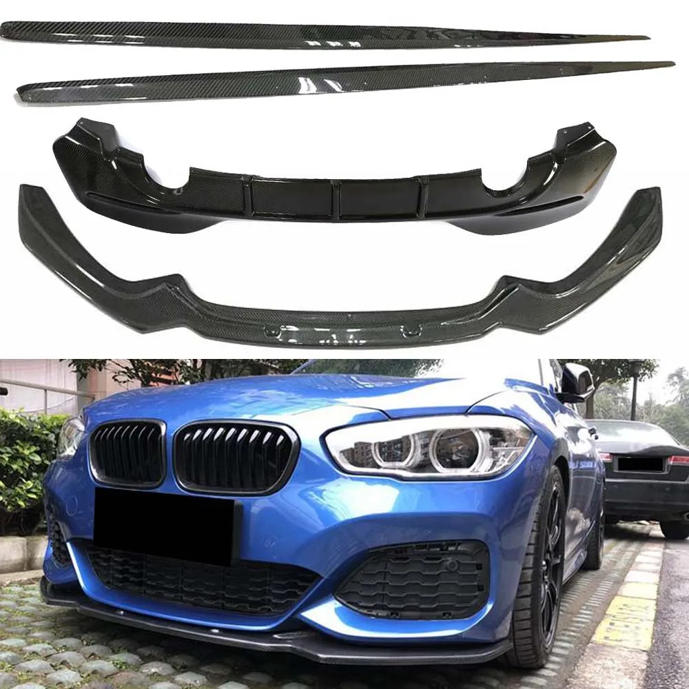 For BMW M125i M140i M135i LCI Body Kit Real Carbon Fibre Front Lip Side ...